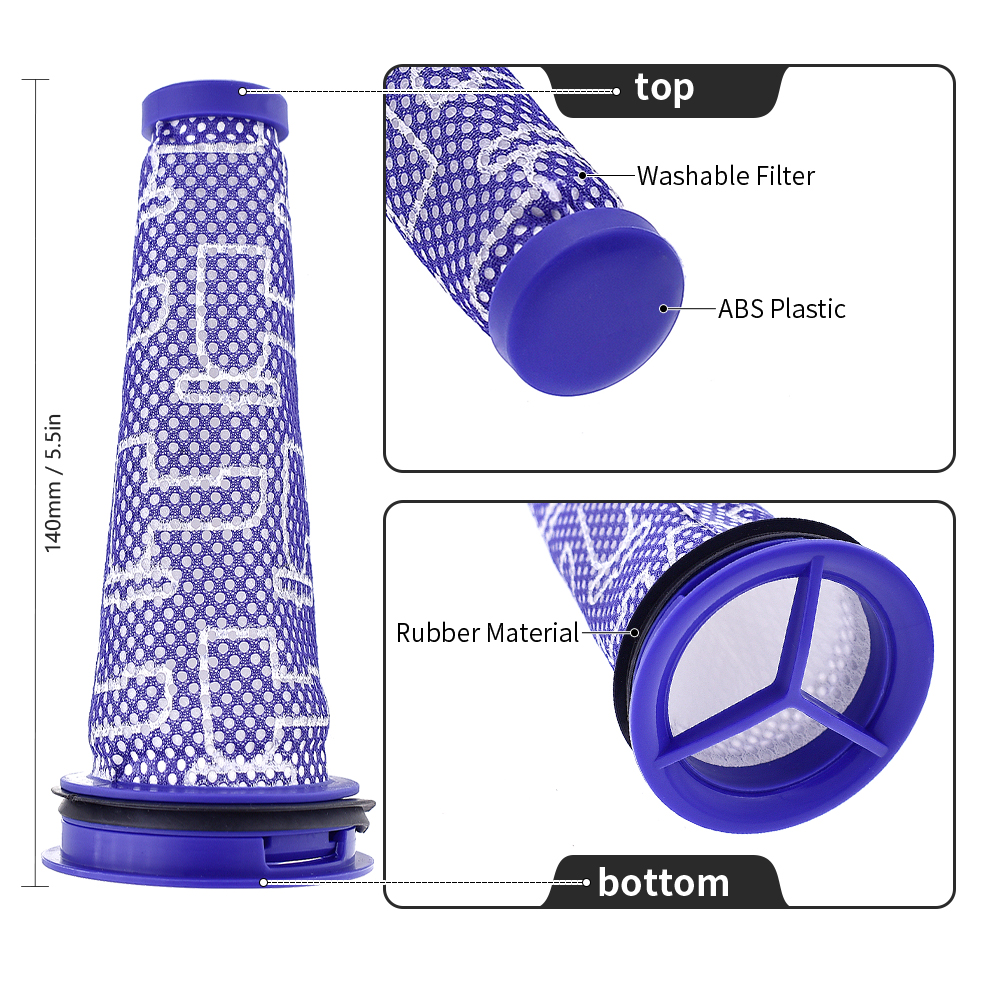 Aegtek | Washable Front Back Pre Post Motor Filter For Dyson DC50 ...